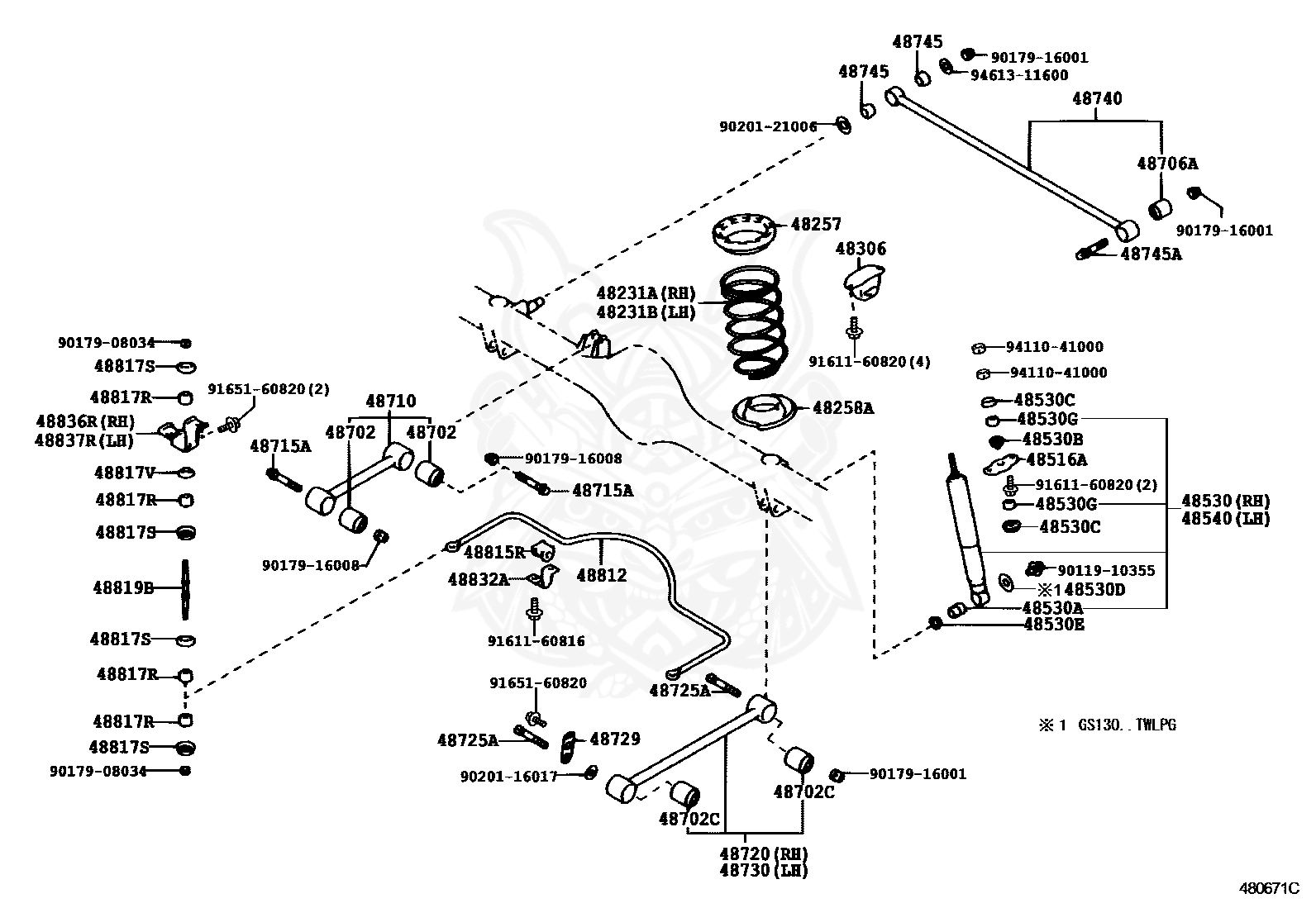 48817-10010 - Toyota - Cushion, Front Stabilizer - Nengun Performance