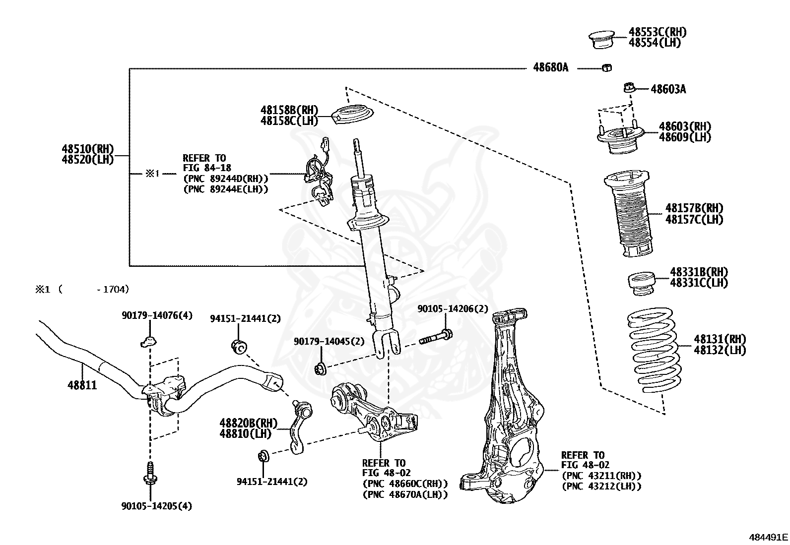 48158-30020 - Lexus - Insulator, Rear Coil Spring, Lower - Nengun ...