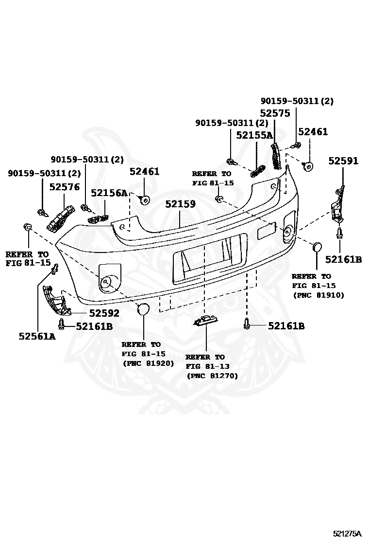 52161-16010 - Toyota - Clip, Front Bumper - Nengun Performance