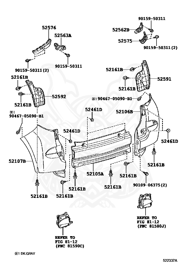 52161-16010 - Toyota - Clip, Front Bumper - Nengun Performance