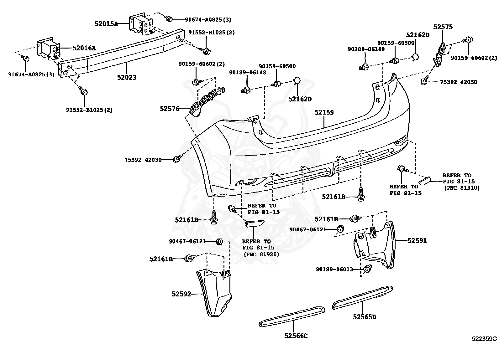 52161-16010 - Lexus - Piece, Front Bumper - Nengun Performance