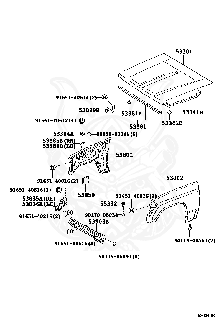 91651-40614 - Toyota - Bolt - Nengun Performance