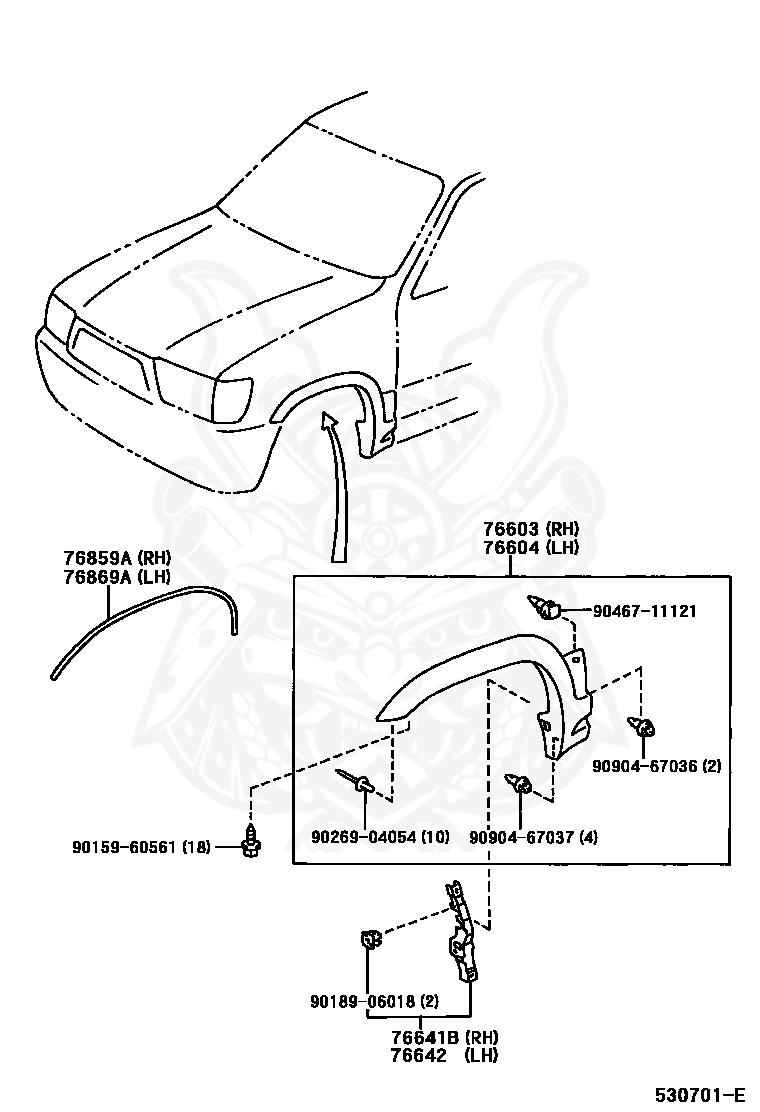 90189-06018 - Toyota - Clip - Nengun Performance