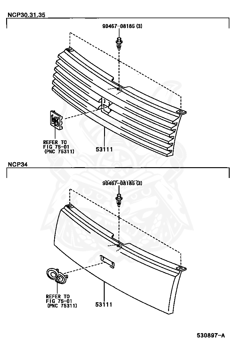90467-08185 - Toyota - Clip - Nengun Performance