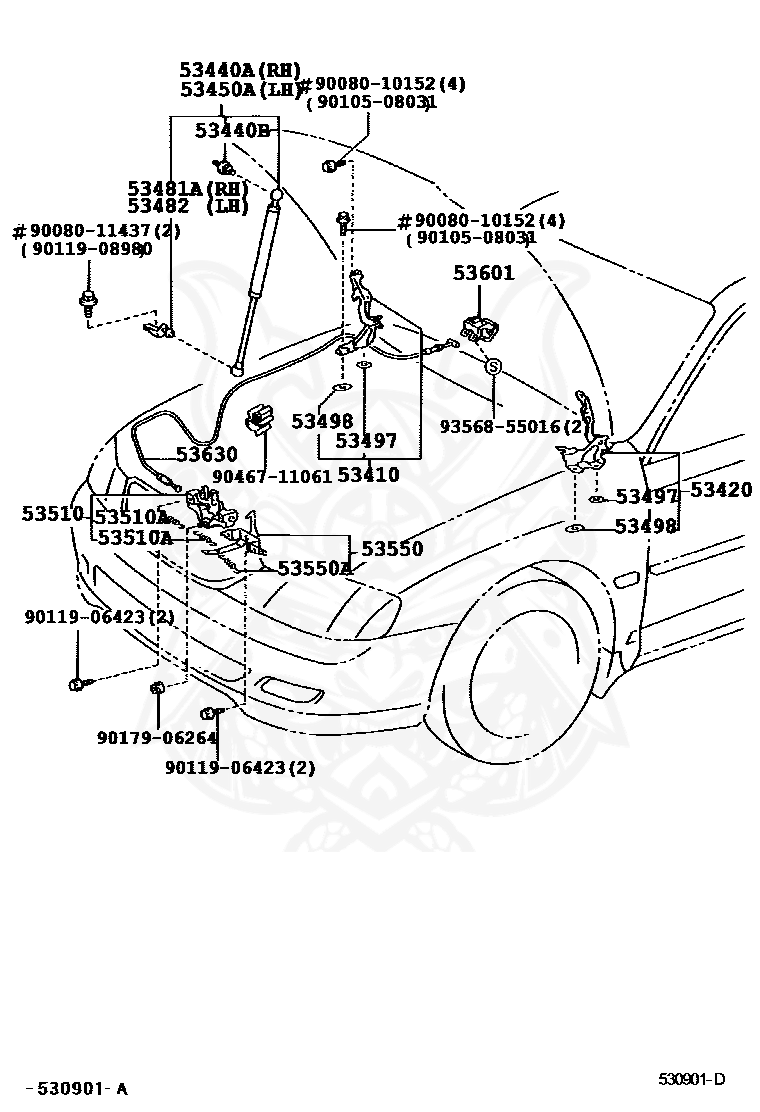 93568-55016 - Toyota - Screw - Nengun Performance