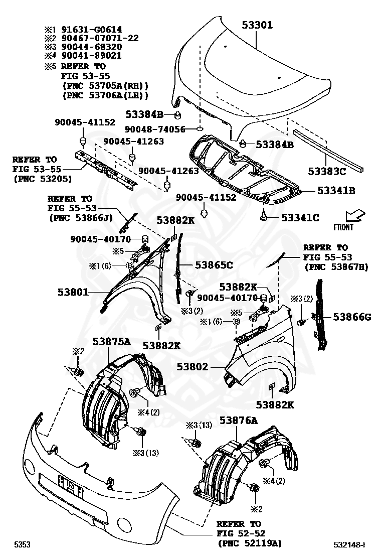 904670-707122 - Toyota - Clip - Nengun Performance