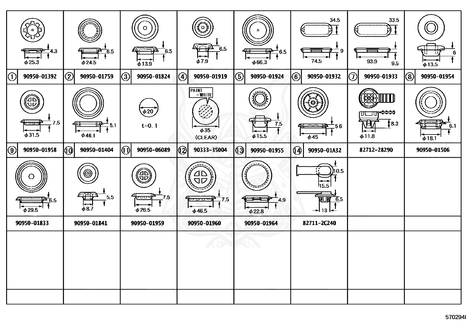 90950-01392 - Toyota - Hole Plug - Nengun Performance
