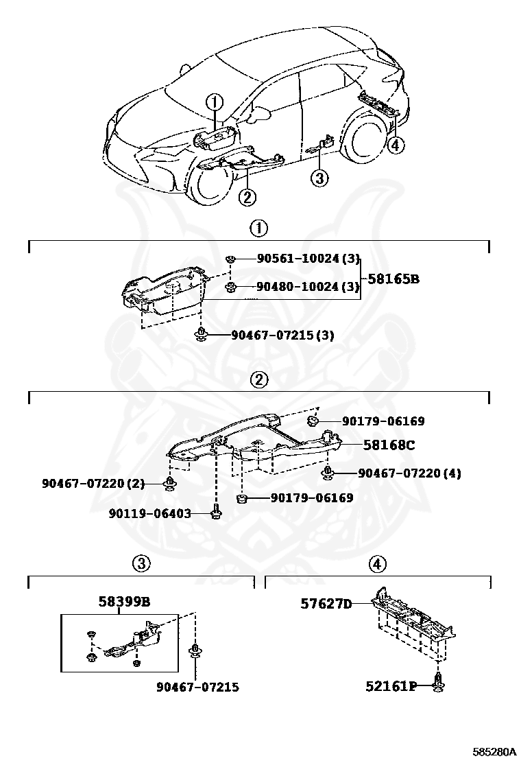 52161-16010 - Lexus - Piece, Front Bumper - Nengun Performance