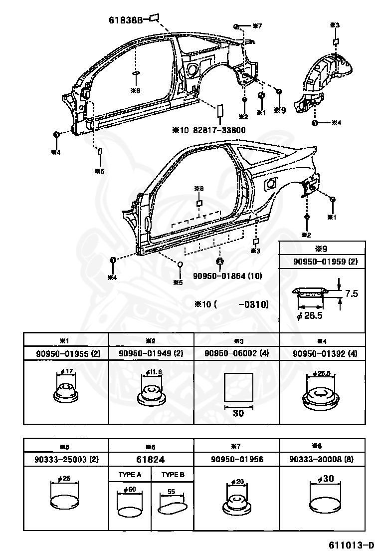 90950-01392 - Toyota - Hole Plug - Nengun Performance