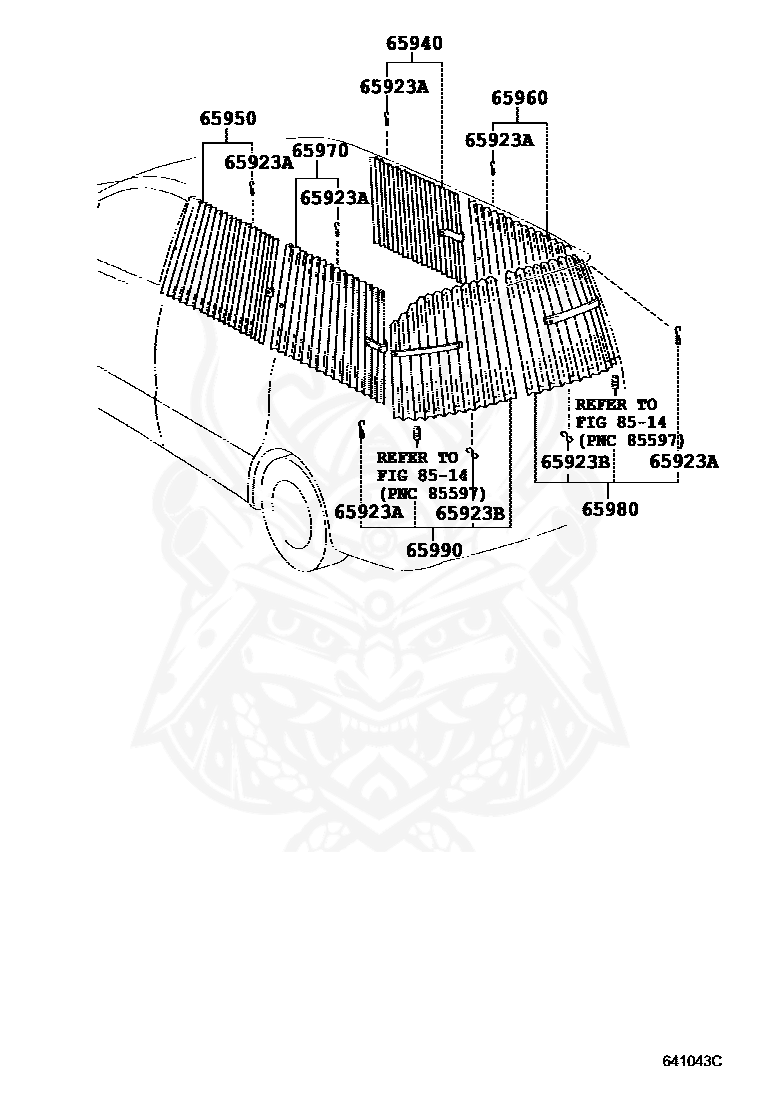 65923-95J24 - Toyota - Hook, Curtain, No.1 - Nengun Performance