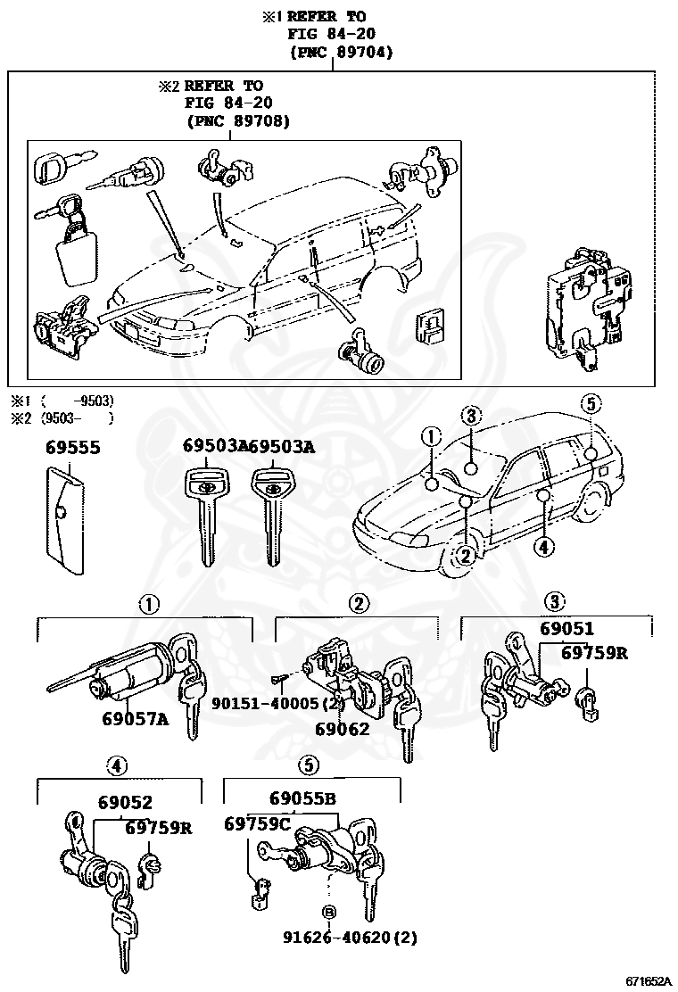 69555-17020 - Toyota - Cover, Key - Nengun Performance