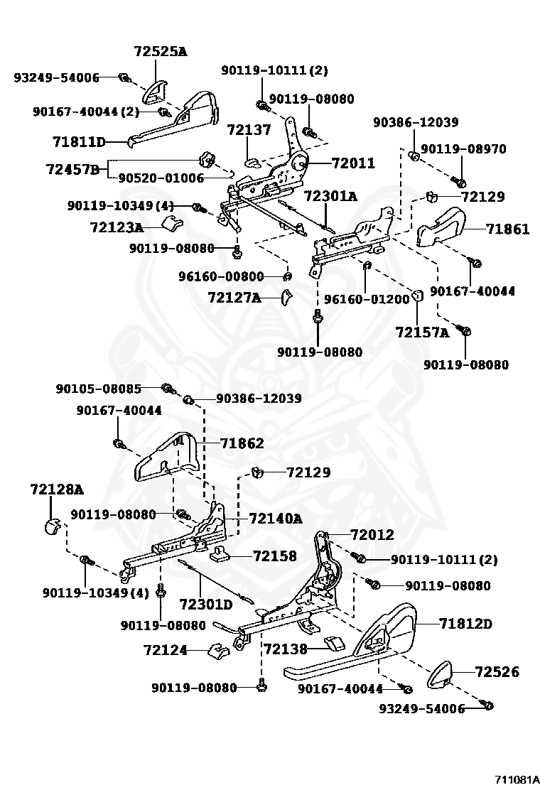 90167-40044 - Toyota - Screw - Nengun Performance