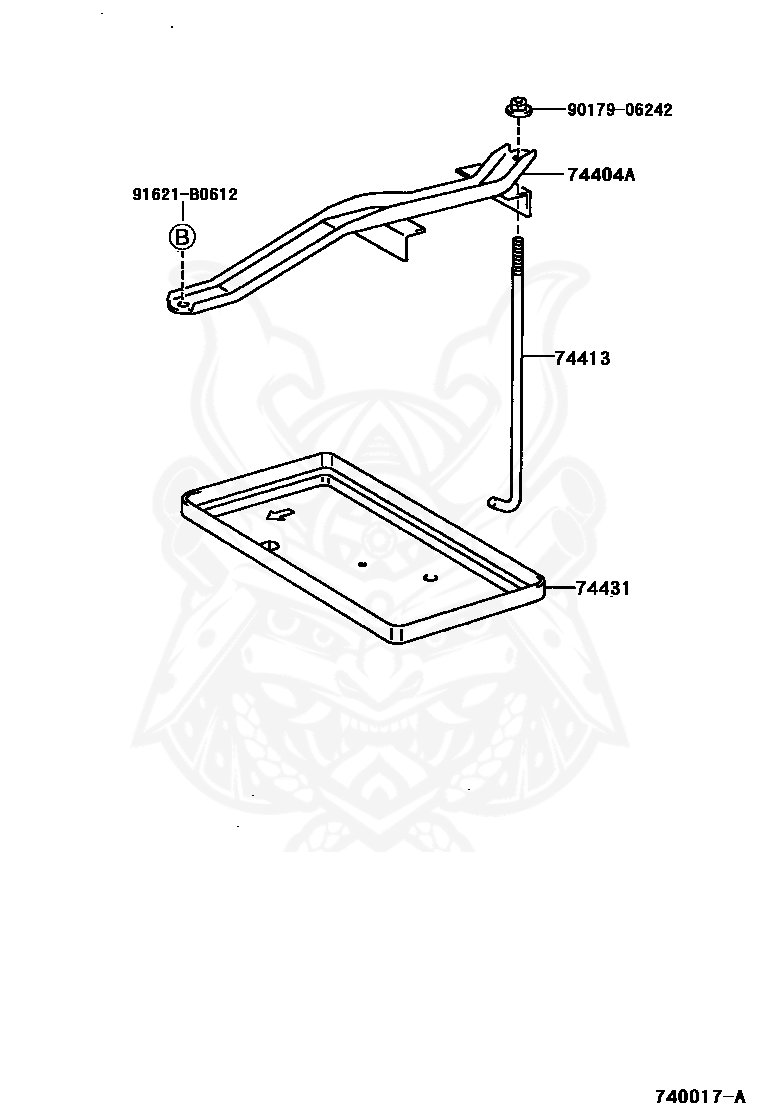 74451-10060 - Toyota - Bolt, Battery Clamp - Nengun Performance