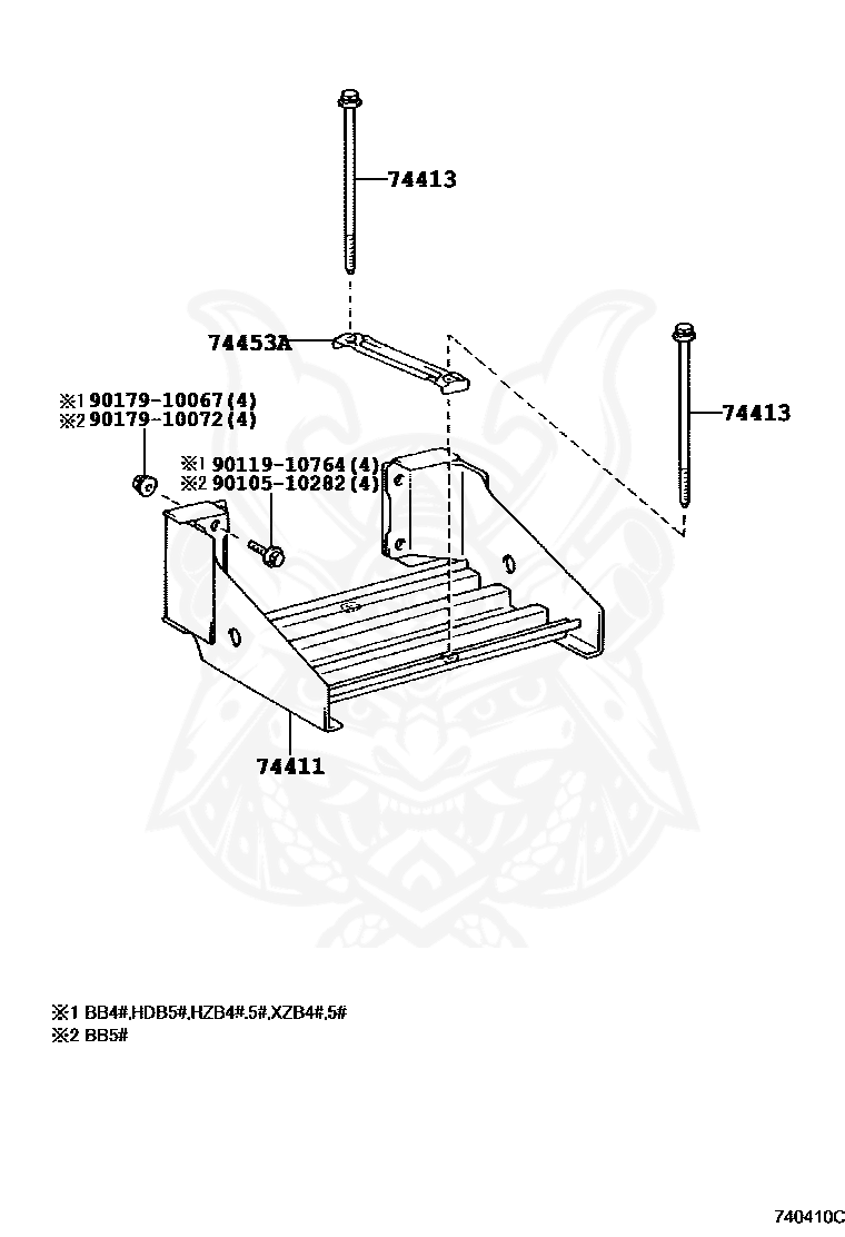 90179-10067 - Toyota - Nut (for Backing Plate To Rear Axle Housing ...