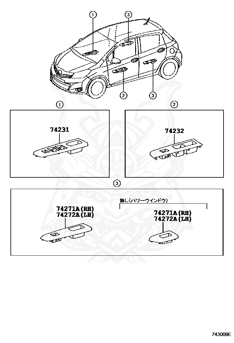 74231-52630-C0 - Toyota - Upper Panel, Front Armrest Base, Rh - Nengun ...
