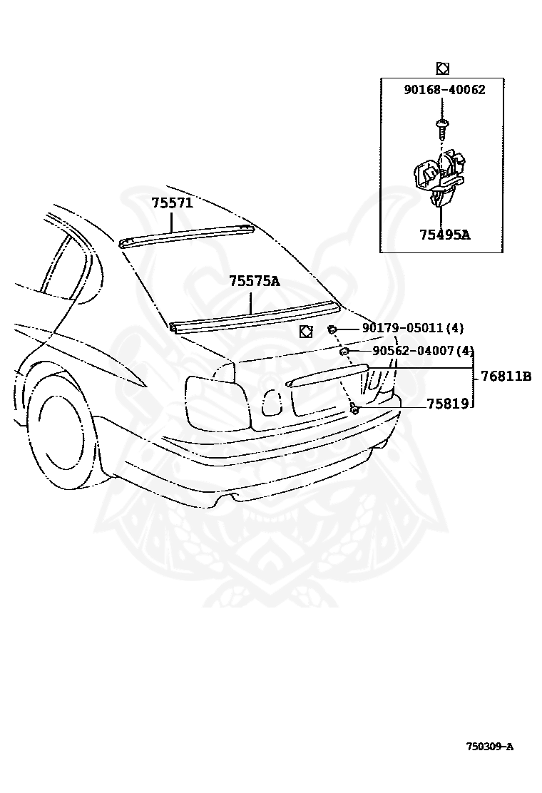 90562-04007 - Toyota - Rubber Seal - Nengun Performance