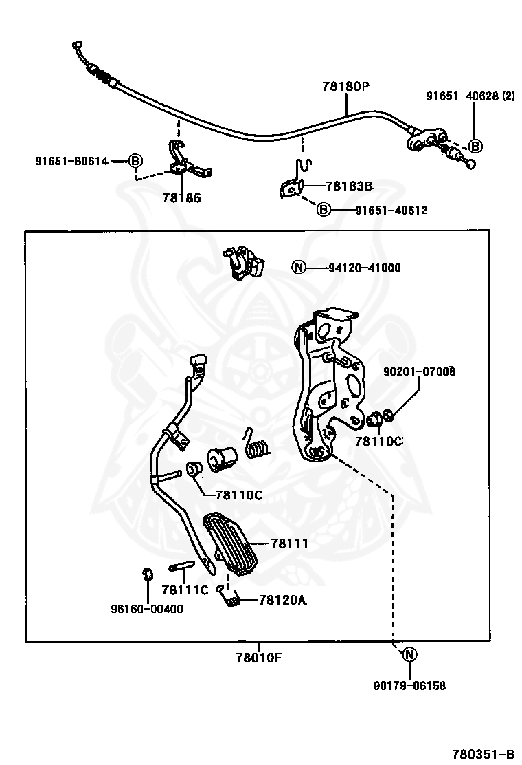 94120-41000 - Toyota - Nut - Nengun Performance