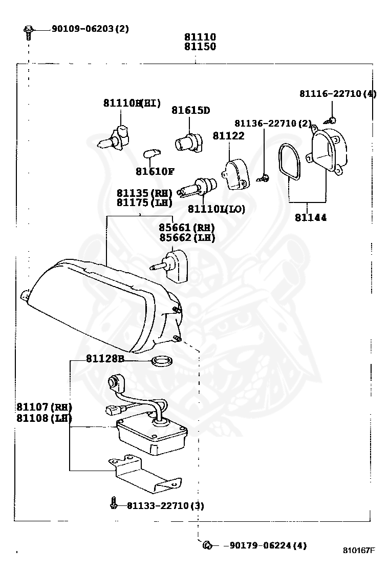 90080-81041 - Toyota - Bulb (for Head Lamp, No. 2) - Nengun Performance