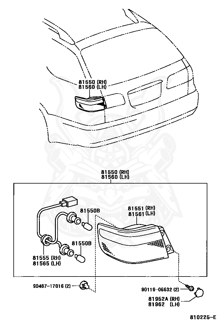 90981-13043 - Toyota - Bulb (for Front Turn Signal Lamp) - Nengun ...