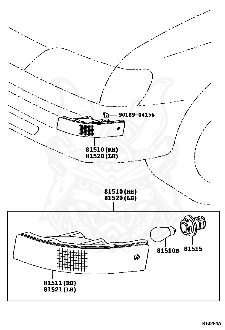 99132-11210 - Toyota - Bulb (for Front Turn Signal Lamp) - Nengun ...
