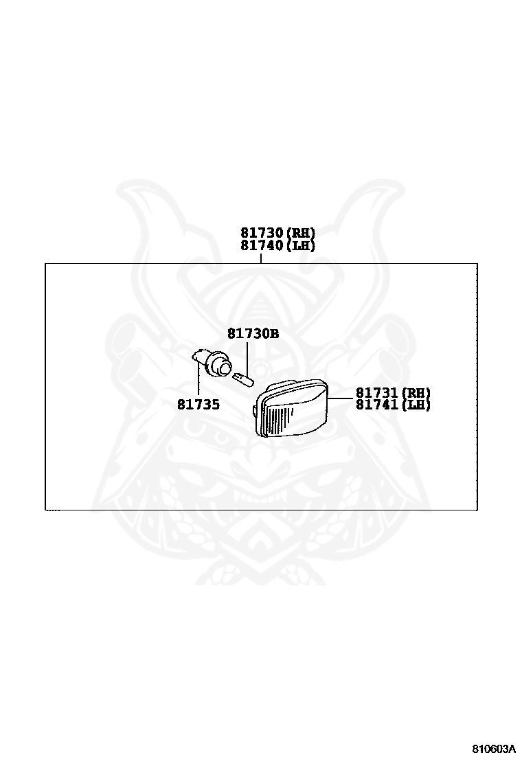90075-99012 - Toyota - Socket And Wire, Side Turn Signal Lamp - Nengun ...