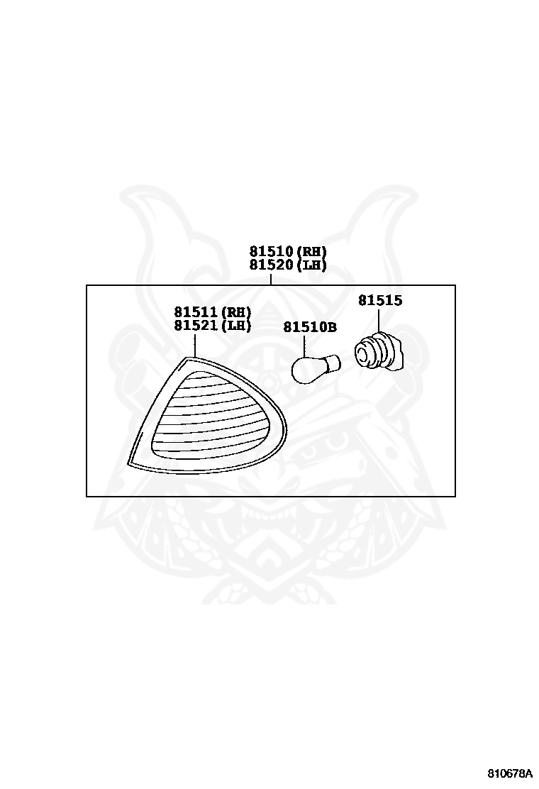 99132-11210 - Toyota - Bulb (for Front Turn Signal Lamp) - Nengun ...