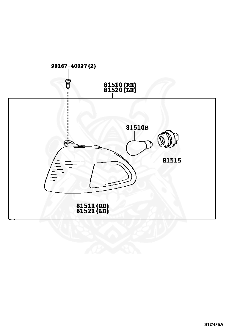 90981-15009 - Toyota - Bulb (for Rear Combination Lamp) - Nengun ...