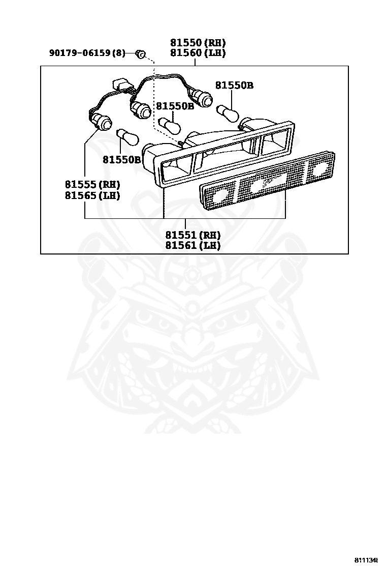 99132-21210 - Toyota - Bulb (for Rear Combination Lamp) - Nengun ...