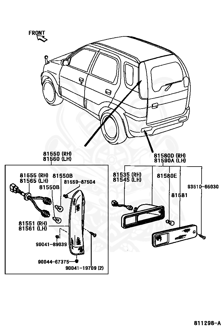 99132-21210 - Toyota - Bulb (for Rear Combination Lamp) - Nengun ...