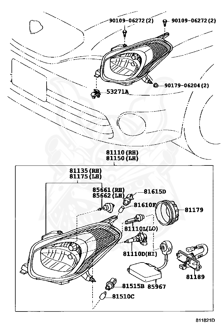 99132-12050 - Toyota - Bulb (for Clearance Lamp) - Nengun Performance