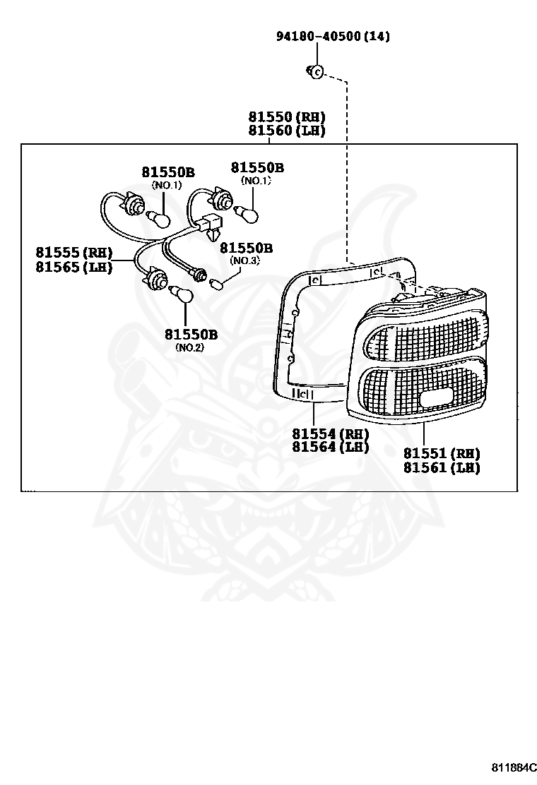 94180-40500 - Toyota - Nut - Nengun Performance