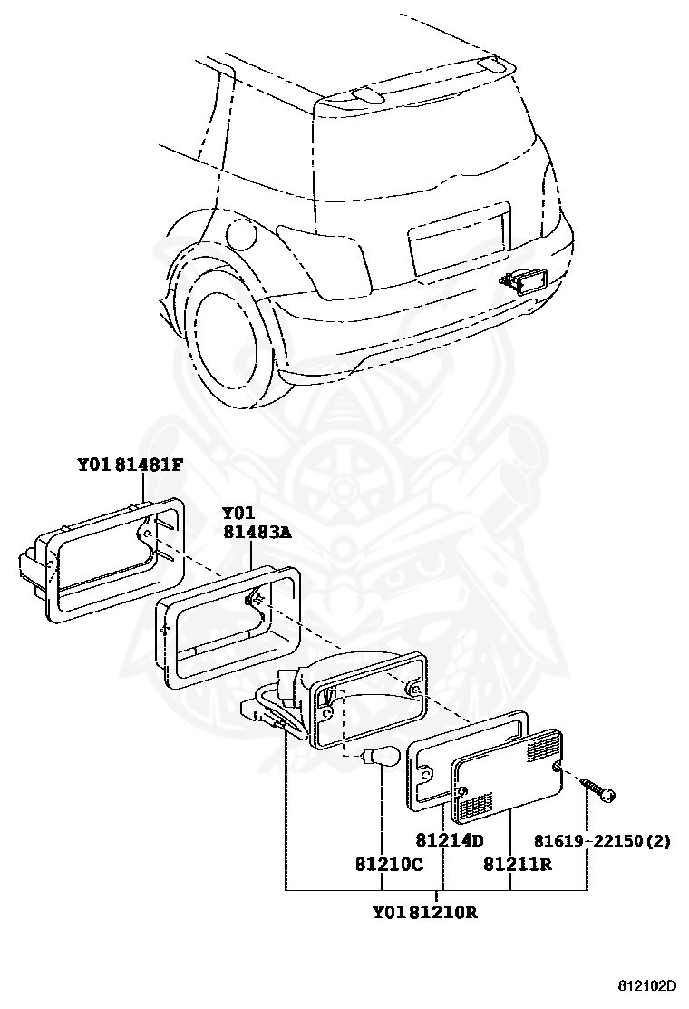99132-11210 - Toyota - Bulb (for Front Turn Signal Lamp) - Nengun ...