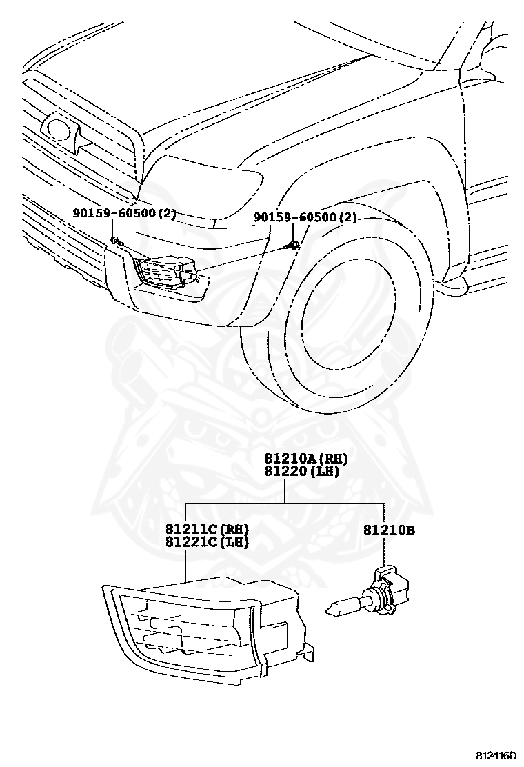 90981-13047 - Toyota - Bulb, Fog Lamp - Nengun Performance