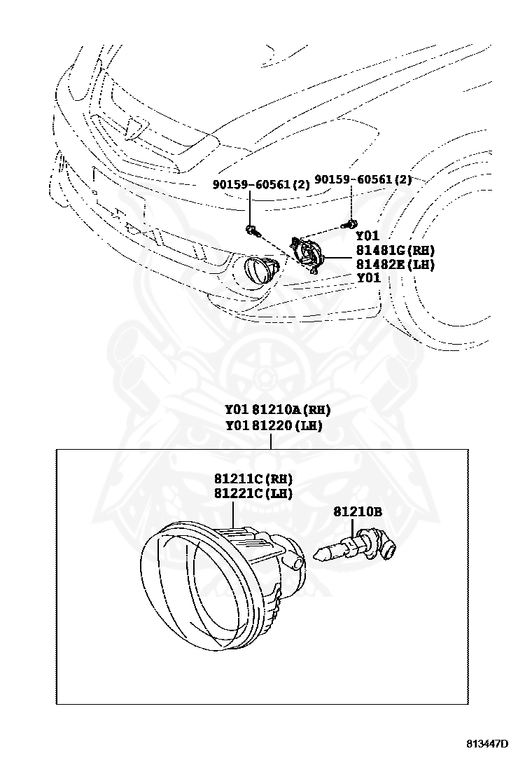 90981-13047 - Toyota - Bulb, Fog Lamp - Nengun Performance