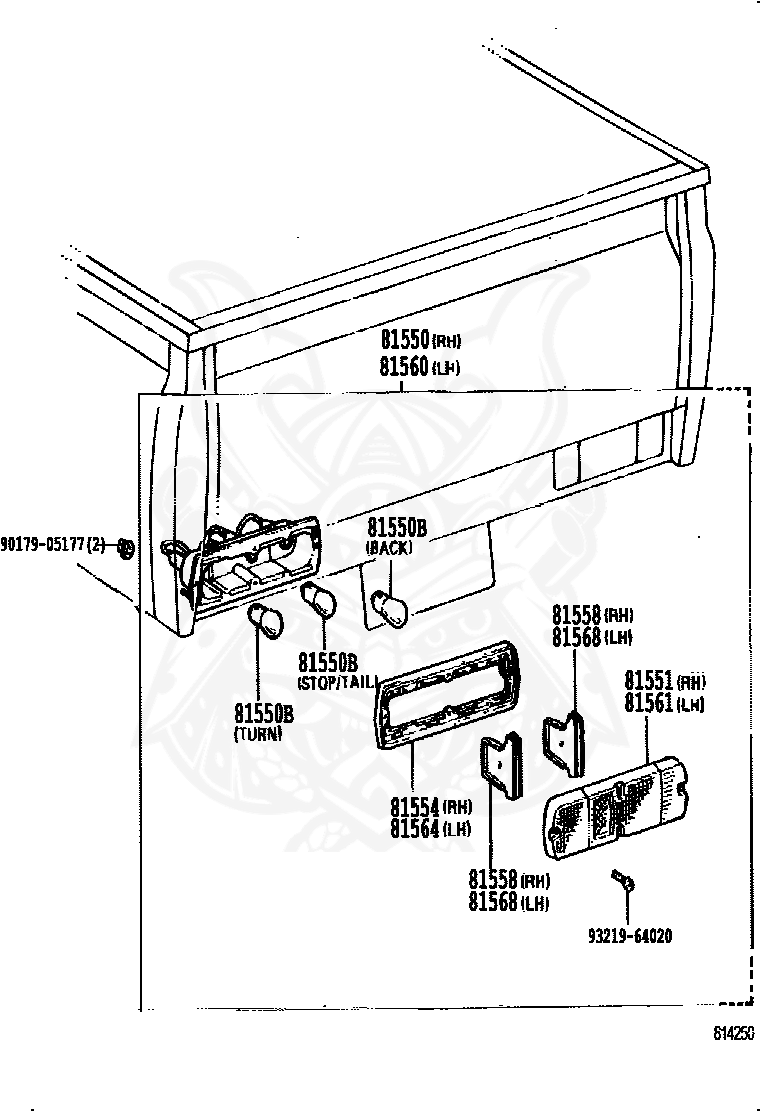 99132-11210 - Toyota - Bulb (for Front Turn Signal Lamp) - Nengun ...