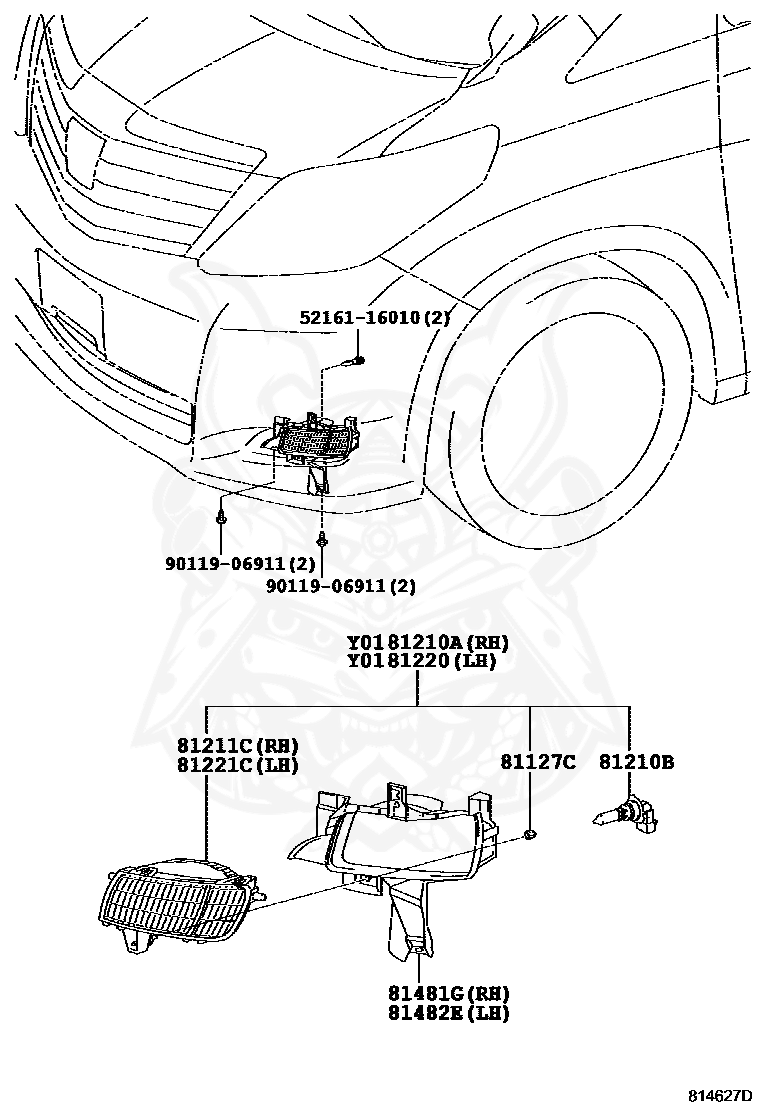 90981-13047 - Toyota - Bulb, Fog Lamp - Nengun Performance