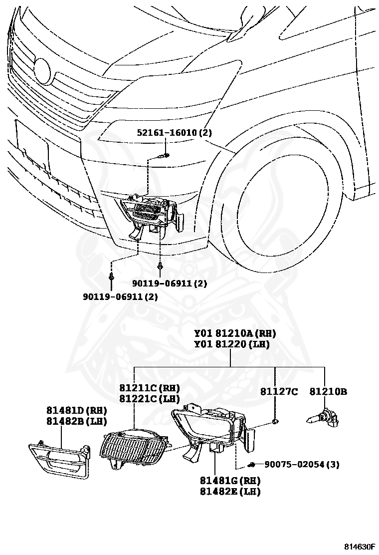 90981-13047 - Toyota - Bulb, Fog Lamp - Nengun Performance