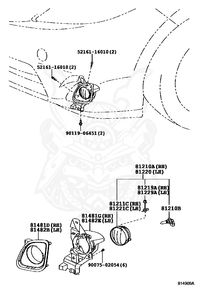 90981-13047 - Toyota - Bulb, Fog Lamp - Nengun Performance