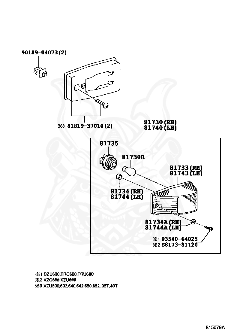 99132-11210 - Toyota - Bulb (for Front Turn Signal Lamp) - Nengun ...