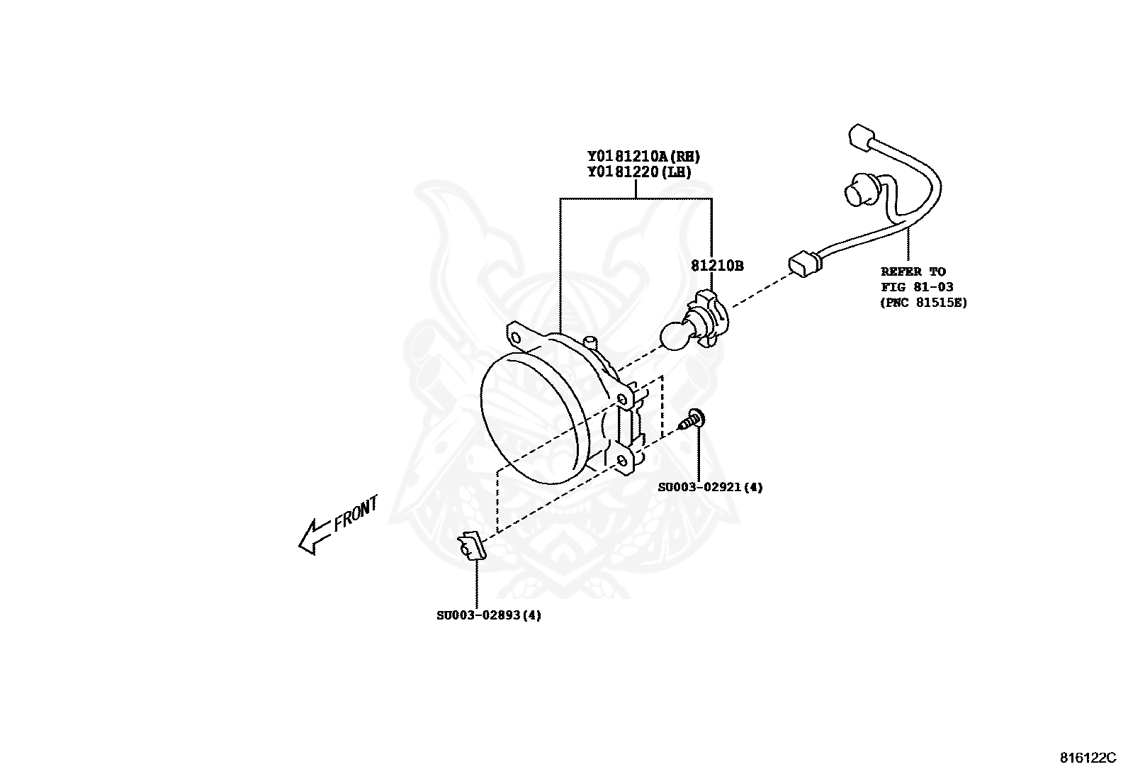 SU003-02518 - Toyota - Fog Lamp RH - Nengun Performance