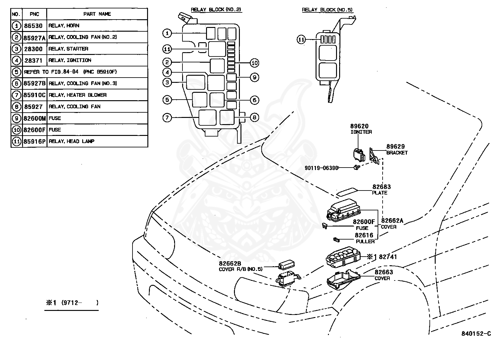 90987-02009 - Toyota - Relay, Computer (for EFI) - Nengun Performance
