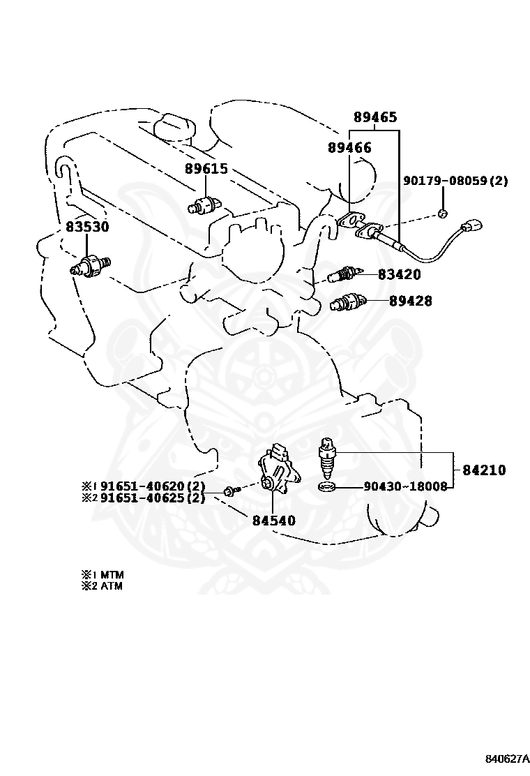 83530-30080 - Toyota - Switch Assy, Oil Pressure (for Engine) - Nengun ...