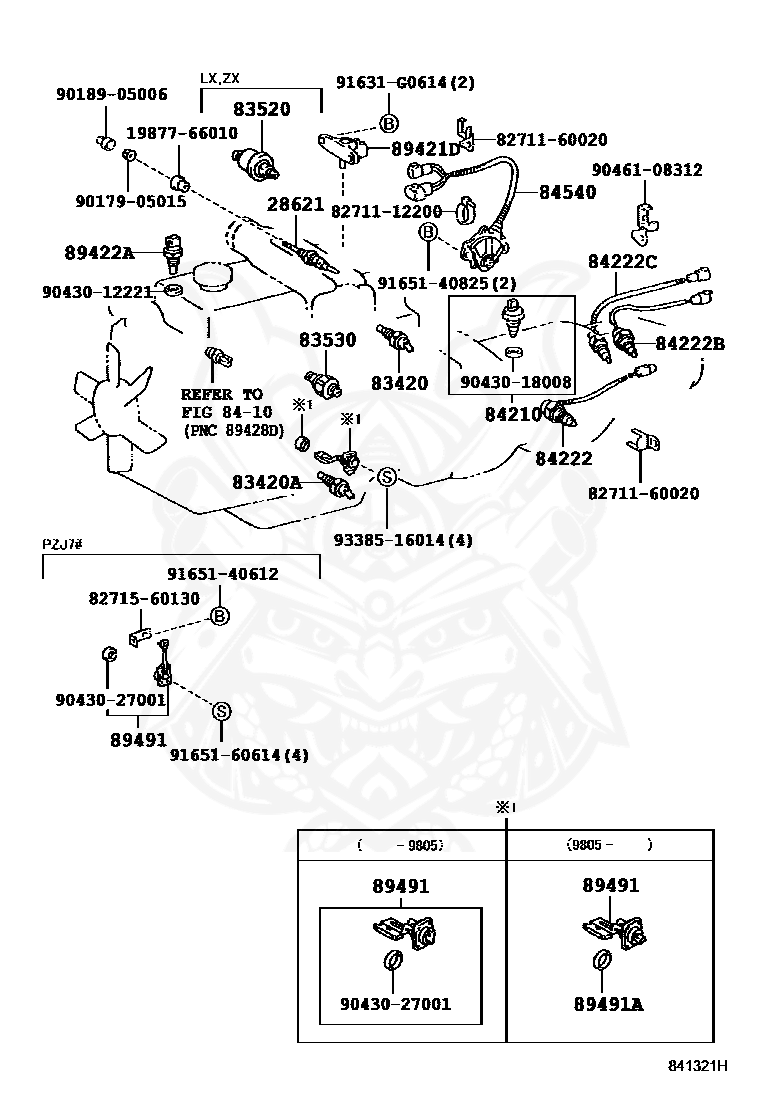 89421-60030 - Toyota - Sensor, Turbo Pressure (for Diesel Turbo ...
