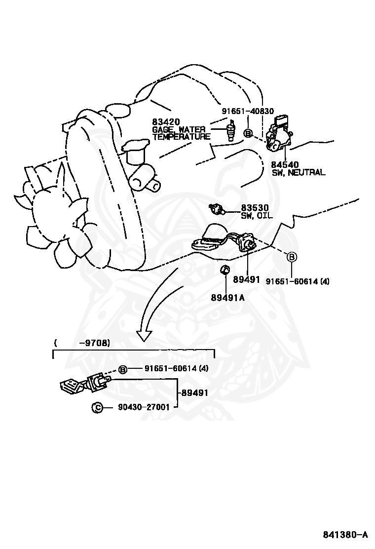 84540-30270 - Toyota - Switch Assy, Neutral Start - Nengun Performance