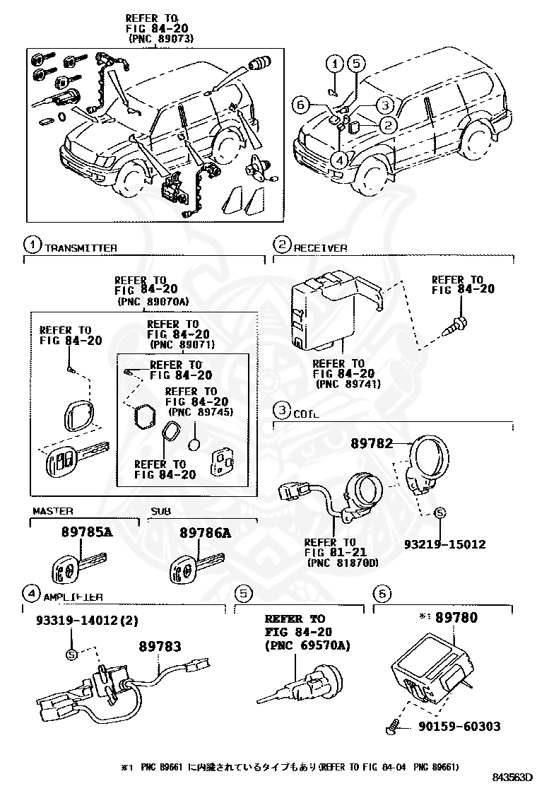 89785-50070 - Toyota - Transmitter, Transponder Cut Key Master - Nengun ...