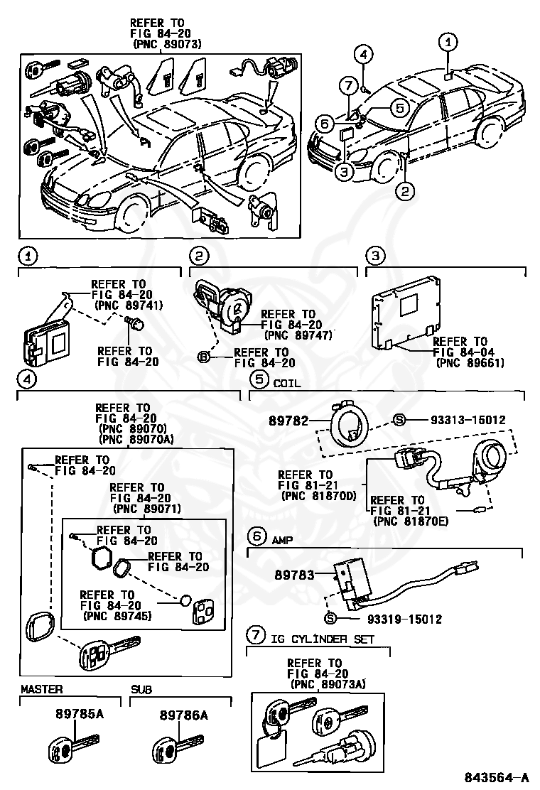 89785-50070 - Toyota - Transmitter, Transponder Cut Key Master - Nengun ...