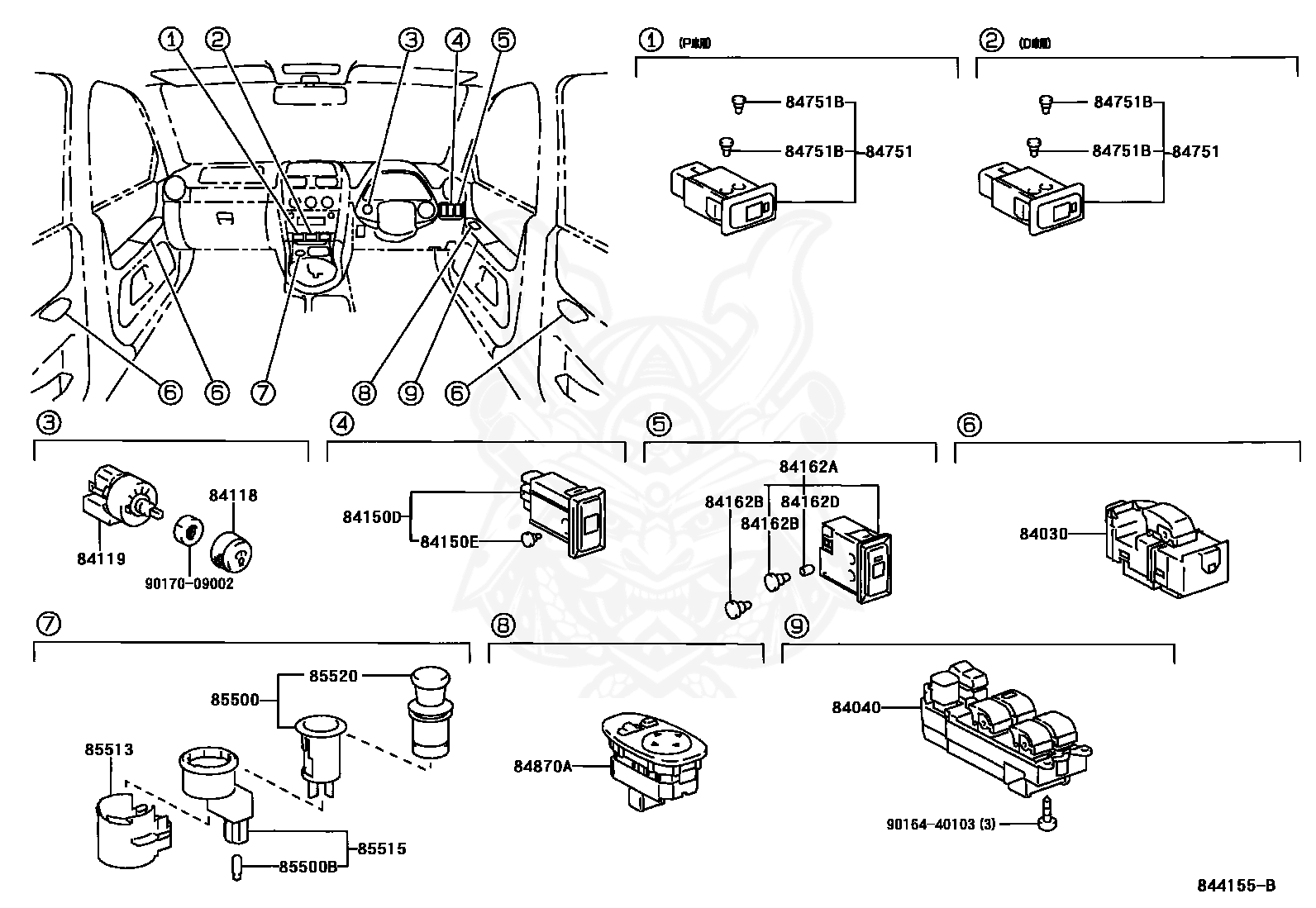 84999-10310 - Toyota - Bulb, Air Conditioner Control - Nengun Performance