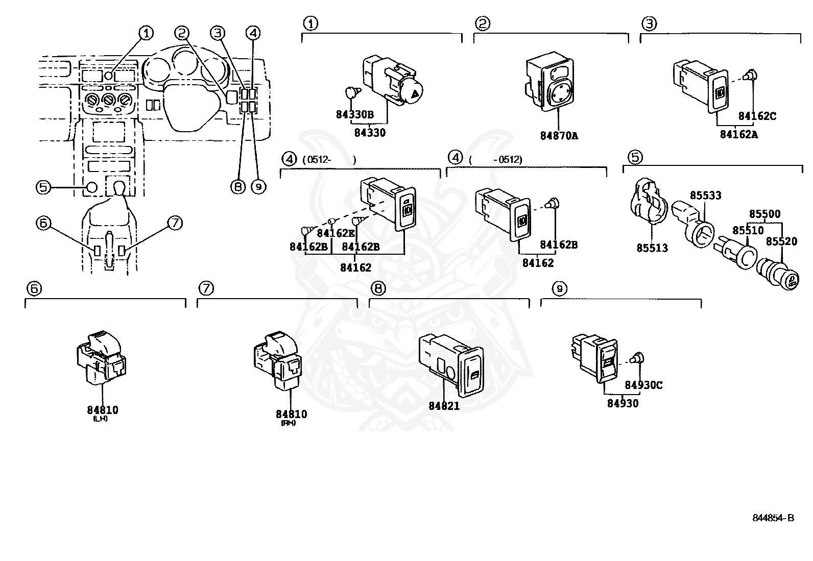 84999-10310 - Toyota - Bulb, Air Conditioner Control - Nengun Performance