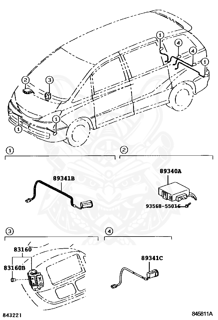 93568-55016 - Toyota - Screw - Nengun Performance