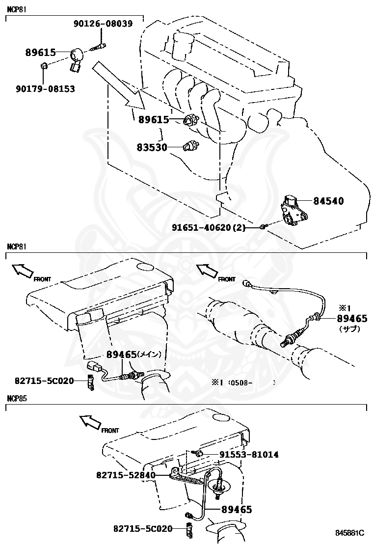 83530-28020 - Toyota - Switch Assy, Oil Pressure (for Engine) - Nengun ...